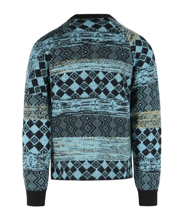 Dries Van Noten Abstract Pattern Long-sleeved Sweater