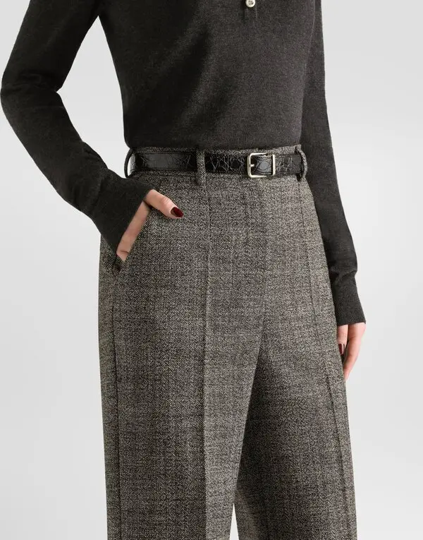 Dolce & Gabbana High-waisted Wool Trousers