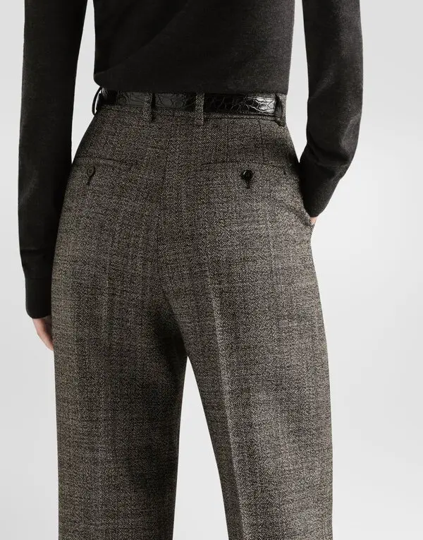 Dolce & Gabbana High-waisted Wool Trousers