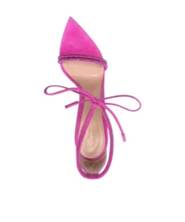 GIANVITO ROSSI Montecarlo 115mm Crystal-embellished Sandals - Pink