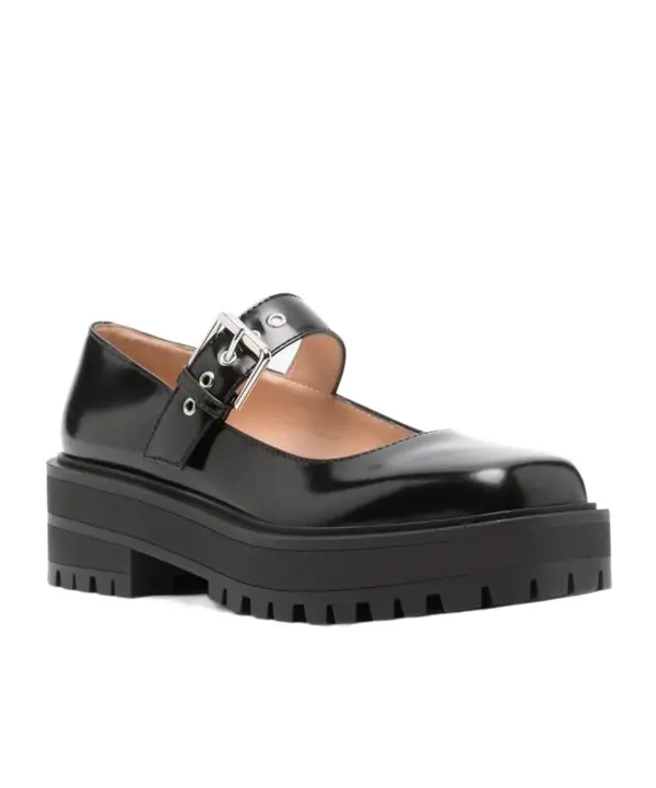 GIANVITO ROSSI Buckle-fastening Leather Loafers