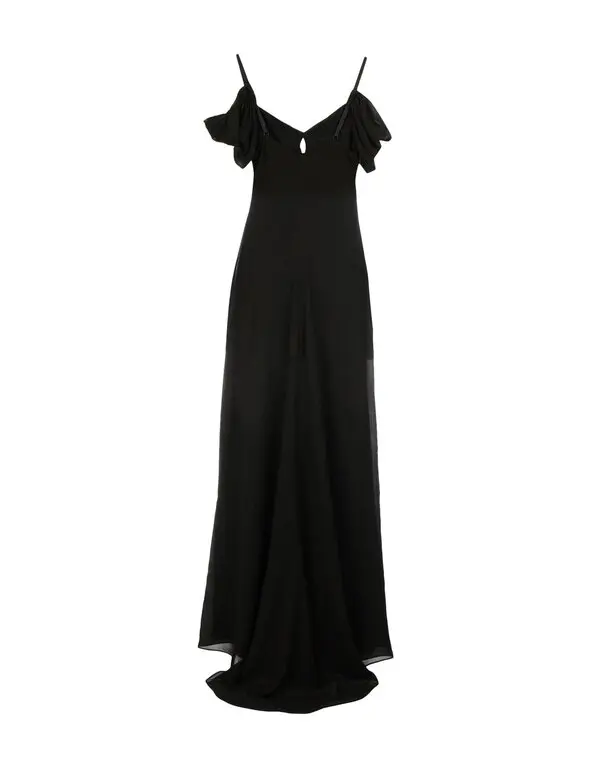 Saint Laurent Off-the-shoulder Maxi Dress With V-neck
