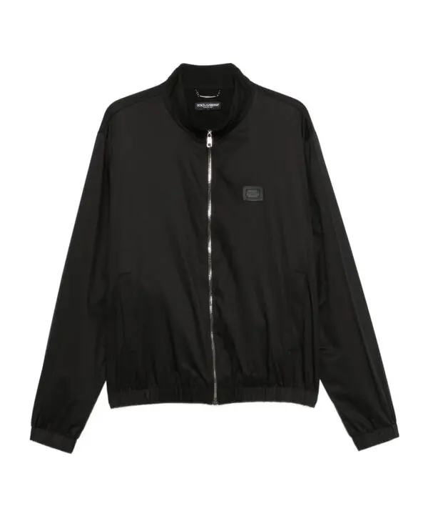 Dolce & Gabbana Logo Patch Zip-up Jacket