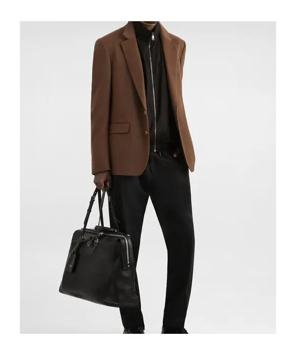 Dolce & Gabbana Logo Patch Zip-up Jacket