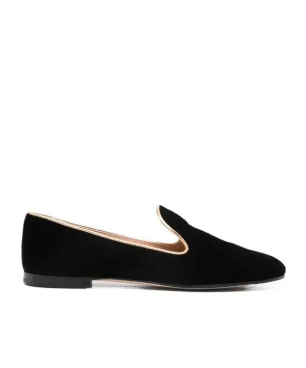 GIANVITO ROSSI Trim Calf Suede Loafers