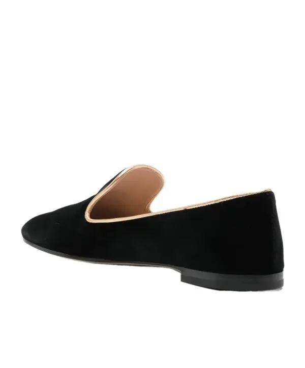 GIANVITO ROSSI Trim Calf Suede Loafers
