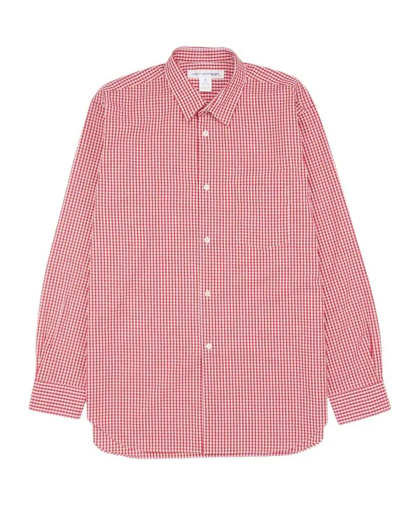 Comme Des Garçons Gingham-print Button-up Shirt - No