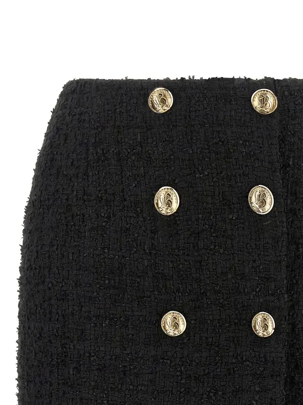 Balmain Button-detailed Mini Skirt