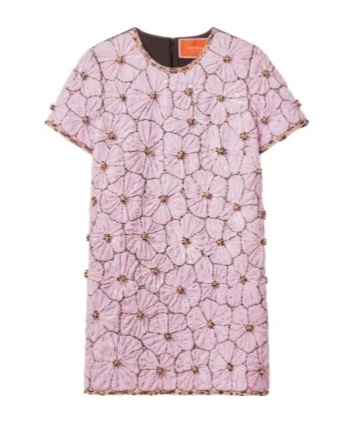 La DoubleJ Embroidered Floral Mini Day Dress - Pink