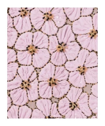 La DoubleJ Embroidered Floral Mini Day Dress