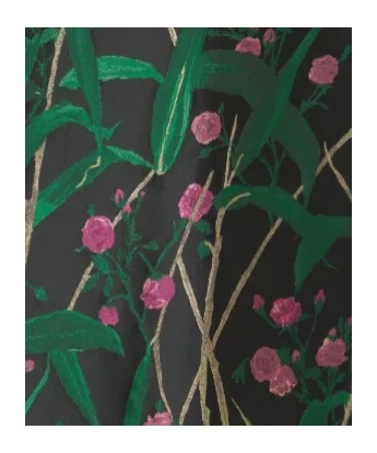 La DoubleJ Floral Print Midi Day Dress - Green