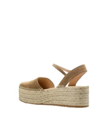 GIANVITO ROSSI Round-head Straw Shoes With Thick Soles