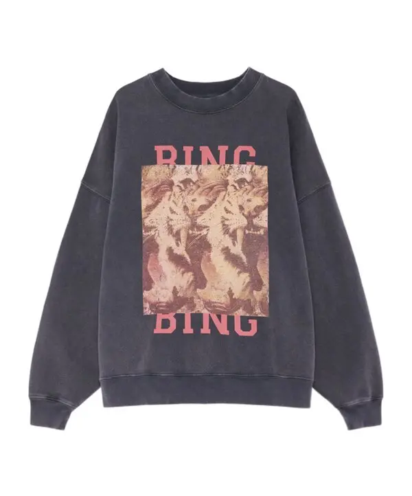 ANINE BING Miles Sweatshirt - Washedblack