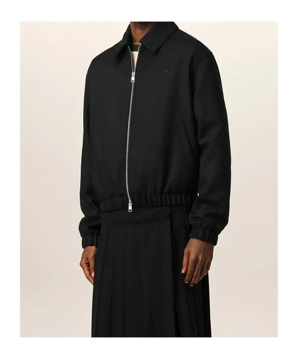 AMI Paris Quilted Wool Jacket