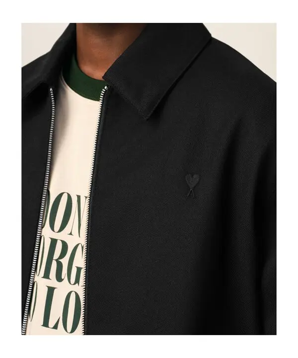 AMI Paris Quilted Wool Jacket