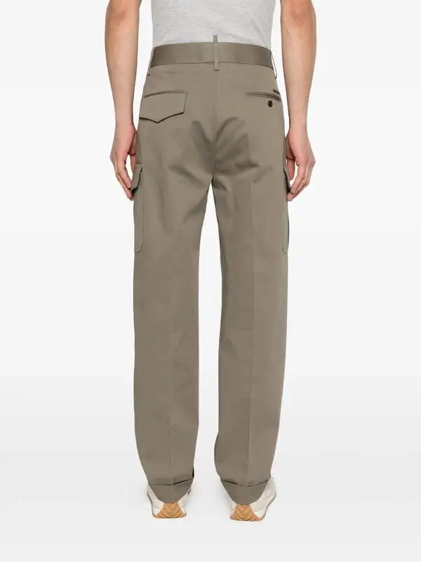 Dsquared2 Cargo Pants With Flap Pockets And Cuffed Legs - Gray