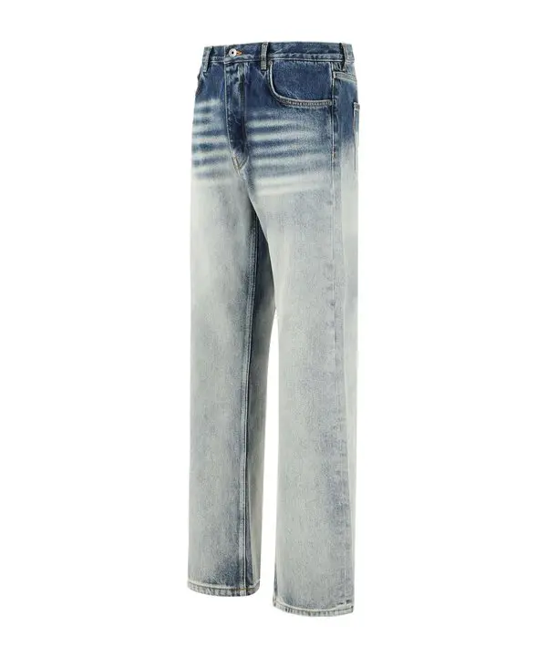 Off-White Half Arrow Slim Relaxed' Cotton Jeans