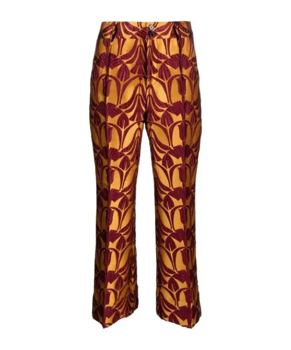 La DoubleJ Hendrix Jacquard Cropped Trousers