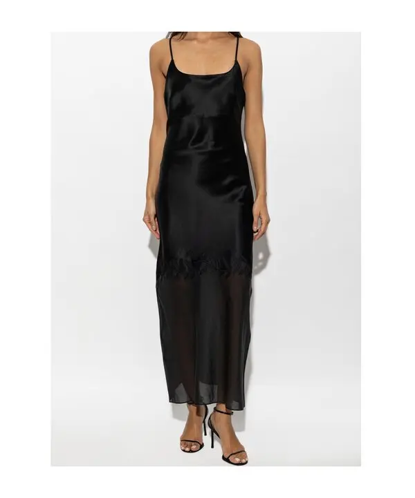 BY MALENE BIRGER Camilla Sleeveless Maxi Slip Dress With Sheer Hem