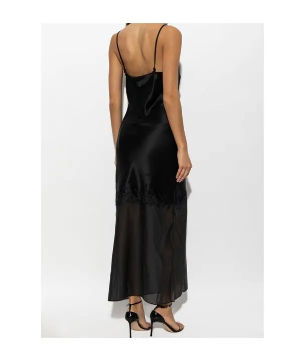 BY MALENE BIRGER Camilla Sleeveless Maxi Slip Dress With Sheer Hem