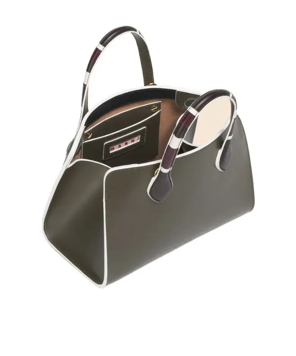 Marni Overlap Small Top Handle Tote Bag