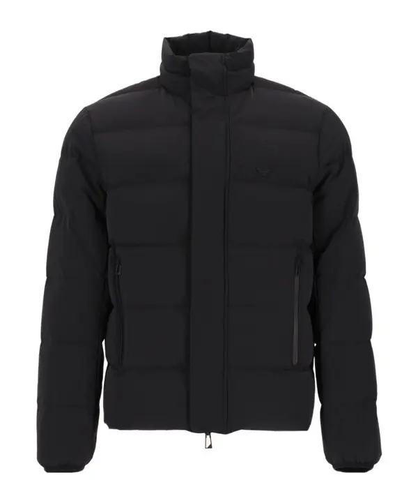 Emporio Armani High Neck Zip-up Bomber Jacket