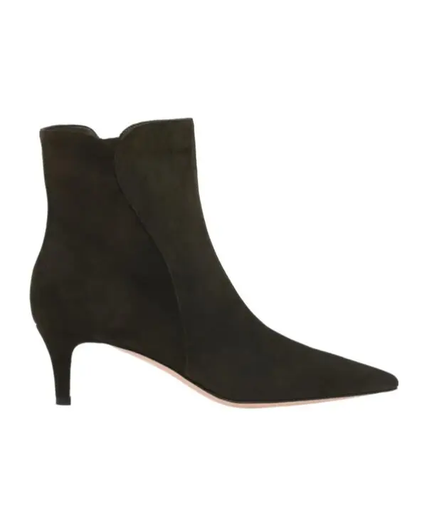 GIANVITO ROSSI Pointed-toe Suede Ankle Boots - No