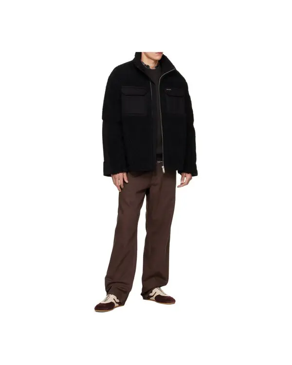 Canada Goose Zip-up Fleece Jacket - Black