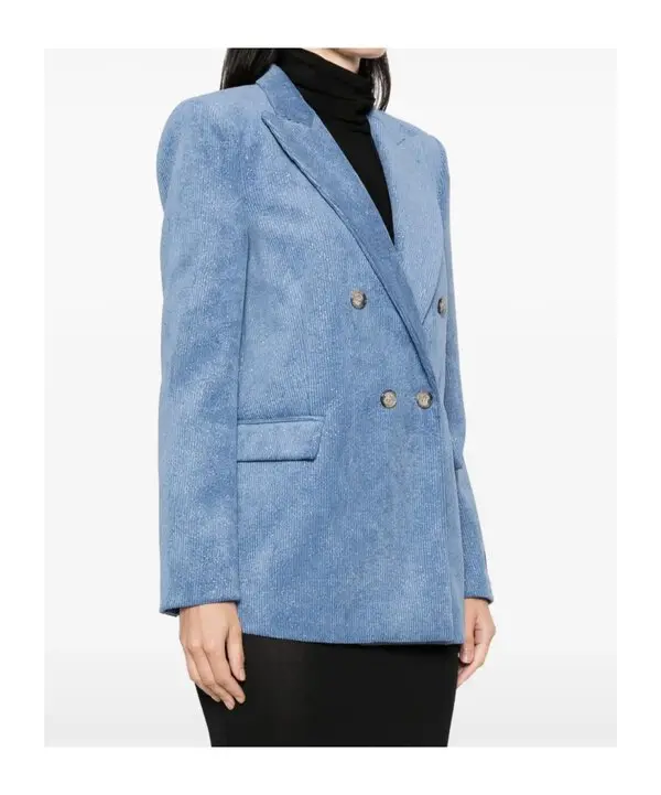 ERMANNO FIRENZE Double-breasted Corduroy Blazer