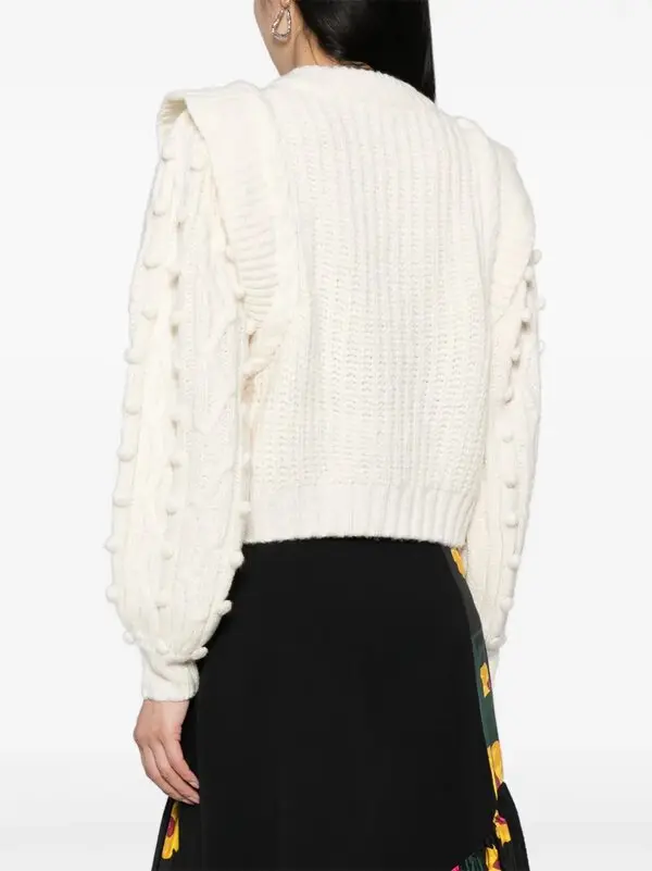 Farm Rio Braided-detailed Crewneck Jumper