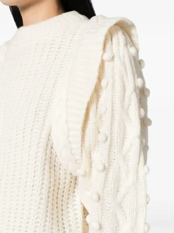 Farm Rio Braided-detailed Crewneck Jumper
