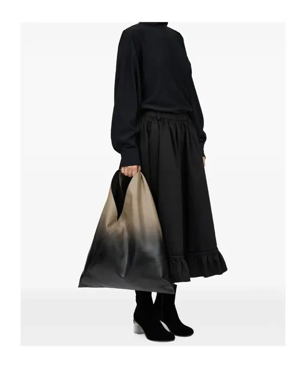 MAISON MARGIELA Ombre Effect Triangular Silhouette Top Handle Shoulder Bag