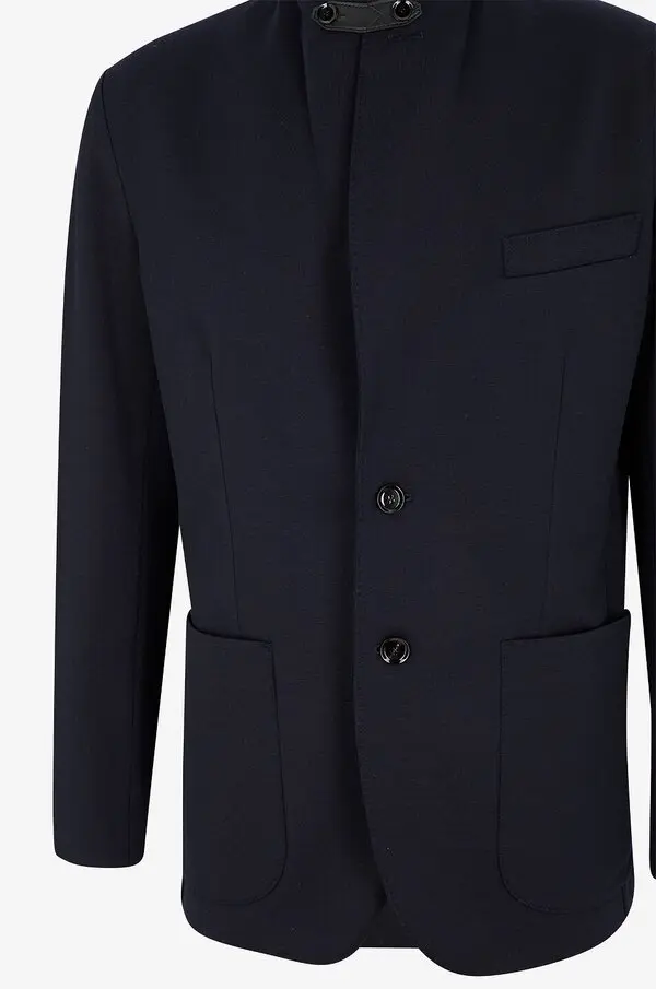 Brioni Wool Milano Jersey Single-breasted Blazer