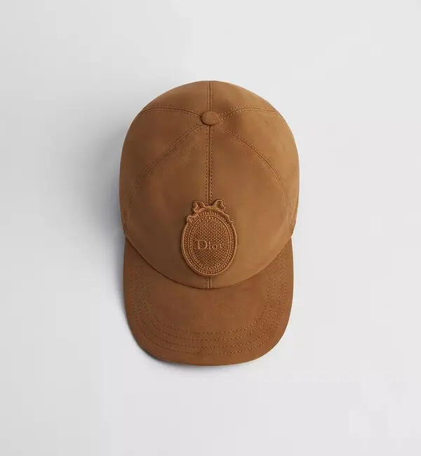 Dior Suede Lambskin Baseball Cap - Camel