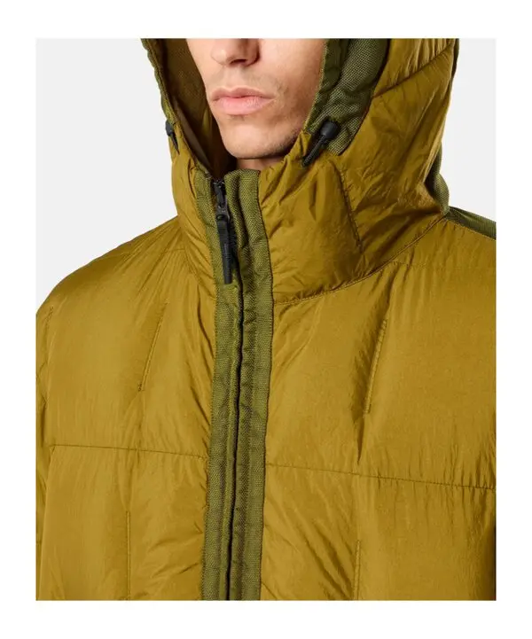 Stone Island Hooded Down Jacket With Wind Resistance
