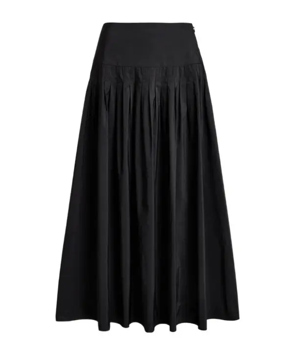 Ralph Lauren High-waisted Pleated Flared Skirt