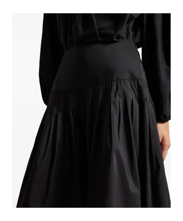 Ralph Lauren High-waisted Pleated Flared Skirt