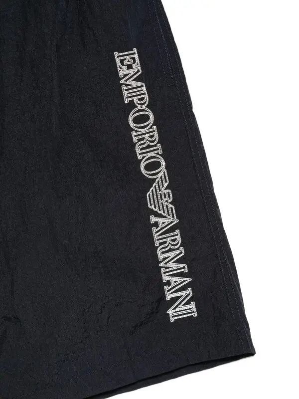 Emporio Armani Logo Print Swim Shorts