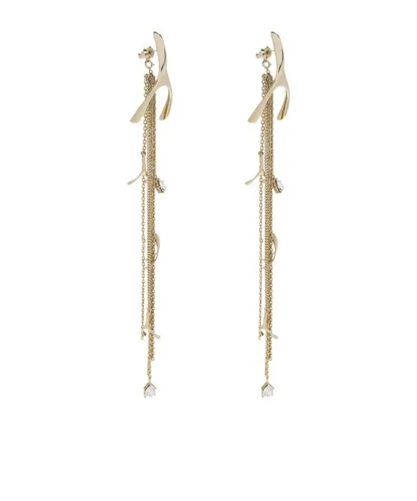 Alexander McQueen Chain Pendant Earrings