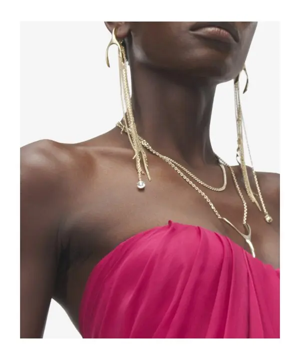Alexander McQueen Chain Pendant Earrings