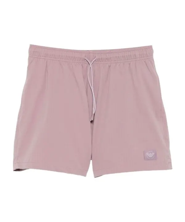 Emporio Armani Chevron-weave Swim Shorts