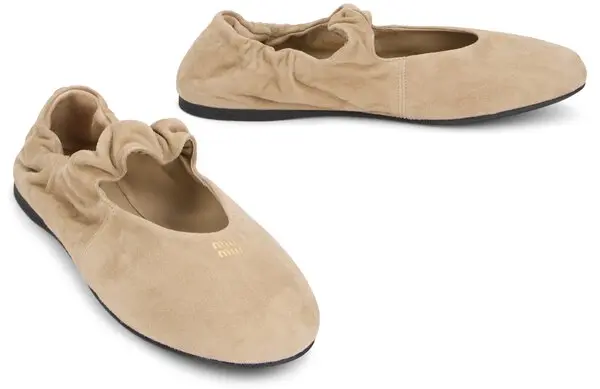 Miu Miu Round Toe Ballet Flats