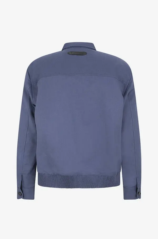 Brioni Linen-cotton Blend Zip-up Shirt Jacket