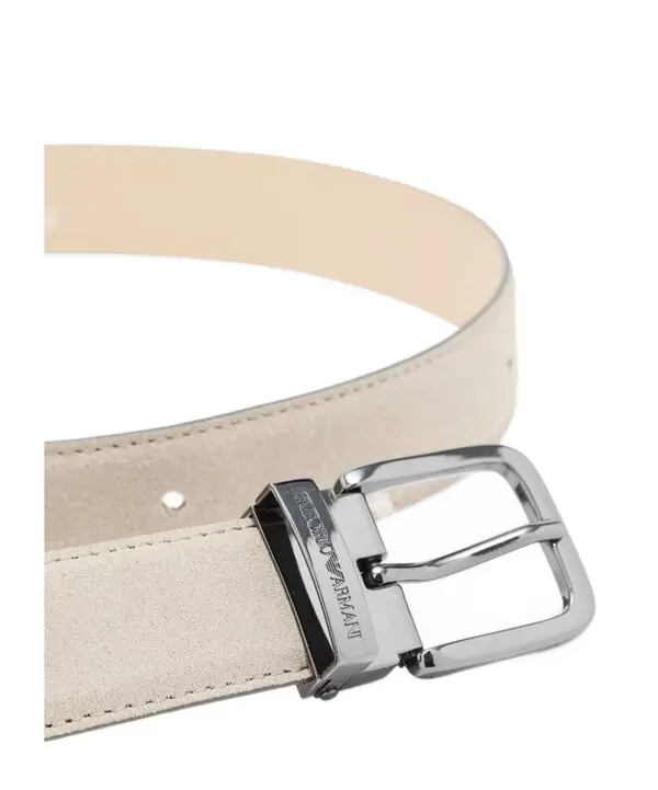 Emporio Armani Suede Buckle Belt