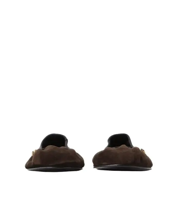 Versace Medallion Detail Ballet Flats - Black