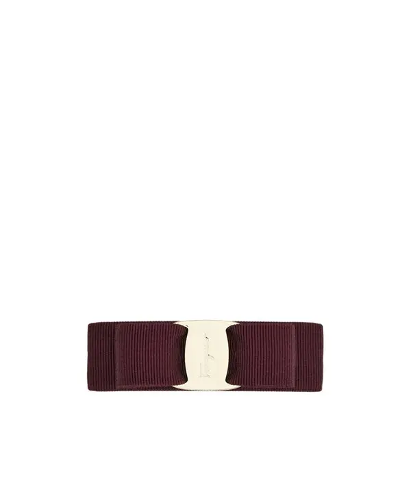 FERRAGAMO Vara Bow Hairclip - Plum