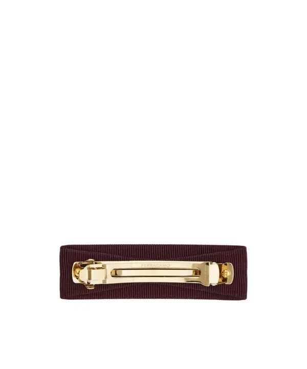FERRAGAMO Vara Bow Hairclip - Plum