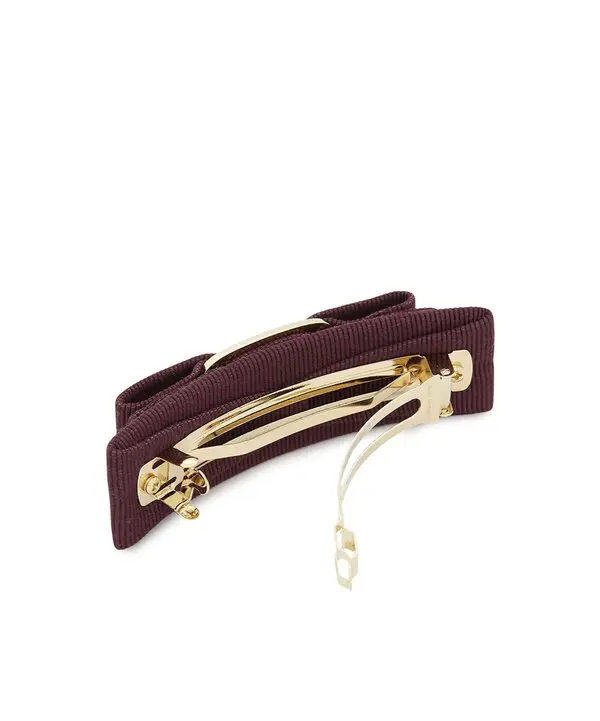 FERRAGAMO Vara Bow Hairclip - Plum