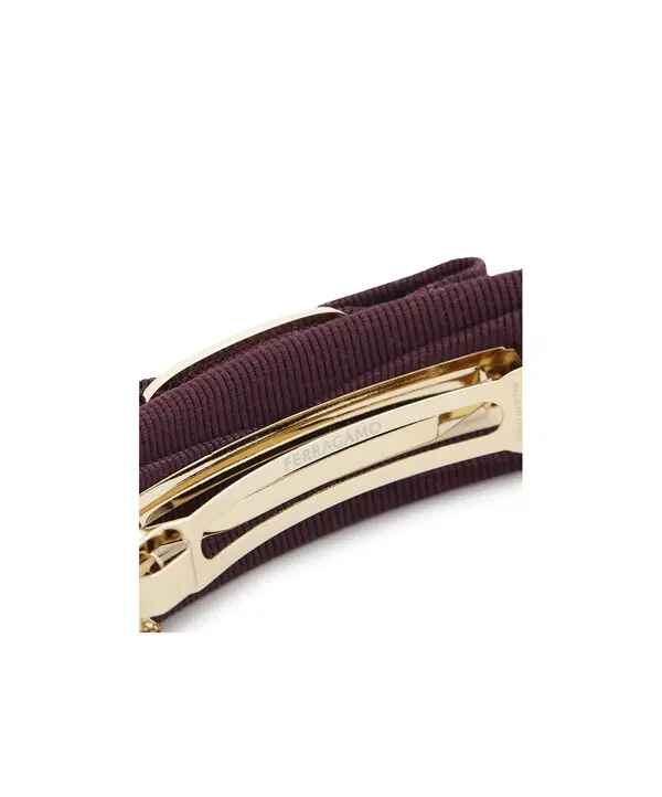 FERRAGAMO Vara Bow Hairclip - Plum