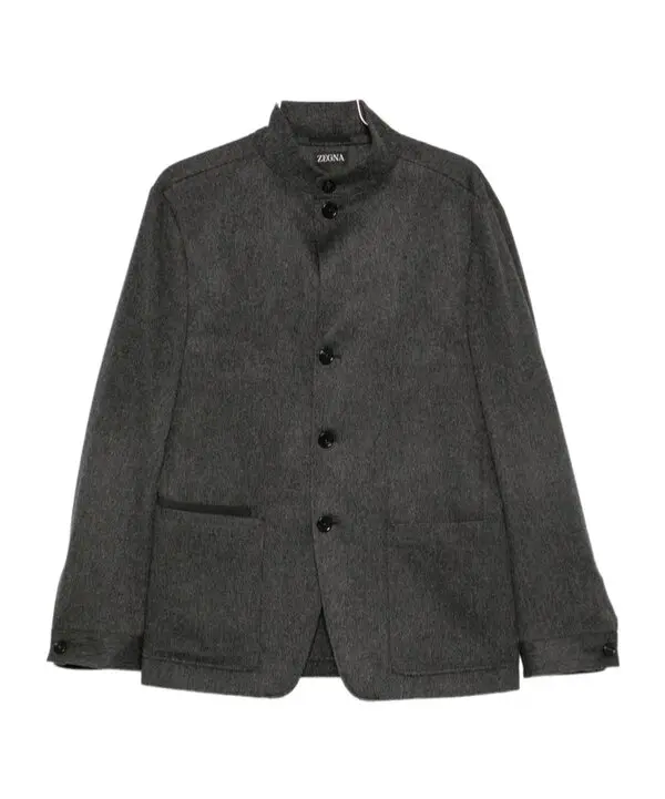 Zegna Long-sleeve High-neck Jacket